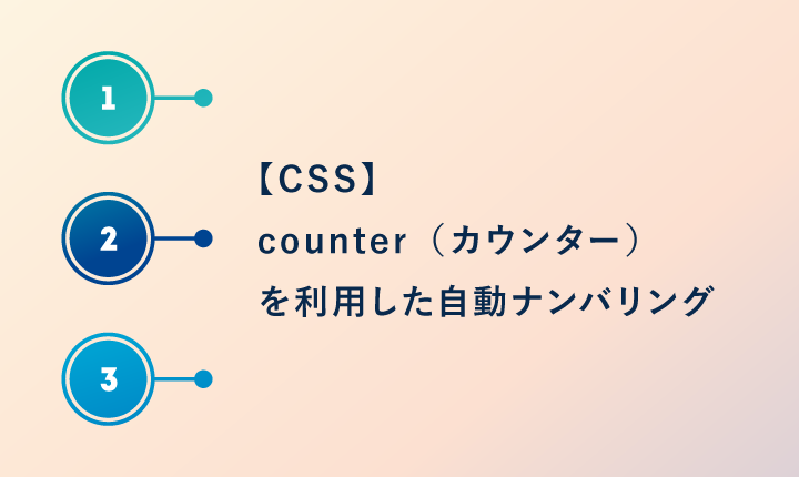 【CSS】counter（カウンター）を利用して要素を自動でナンバリングさせる実装手順｜しろいぽんず